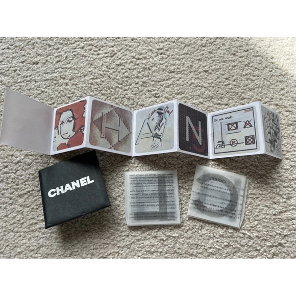 CHANEL | Other | Chanel Exhibition Pamphlet Logo Mini Envelope Letters ...